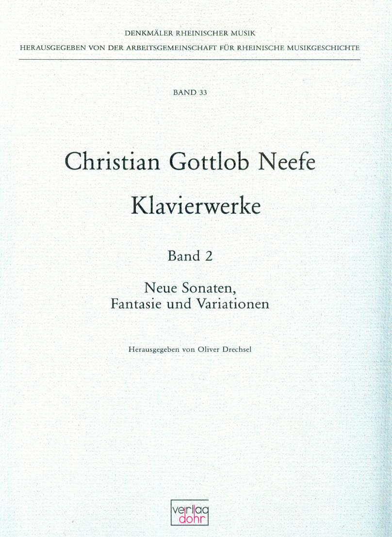 Christian Gottlob Neefe – Klavierwerke, Band II | Konzertpianist Oliver ...